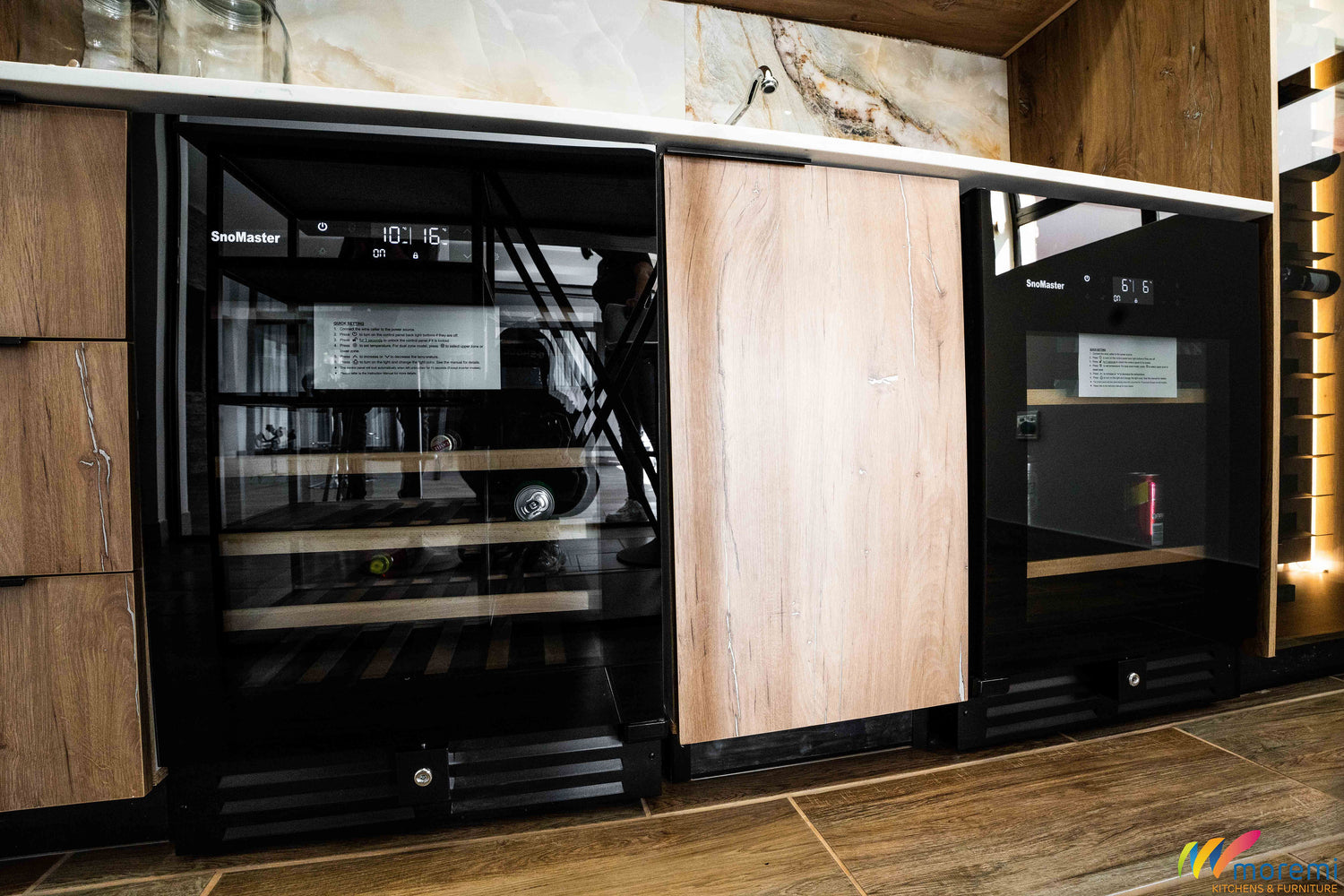 Steel & Wooden Bar – Moremi Kitchens